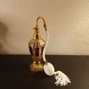 Devilbiss | Accents | Antique 92 Devilbiss Encrusted Windowpane Gold Finish Perfume Atomizer ...